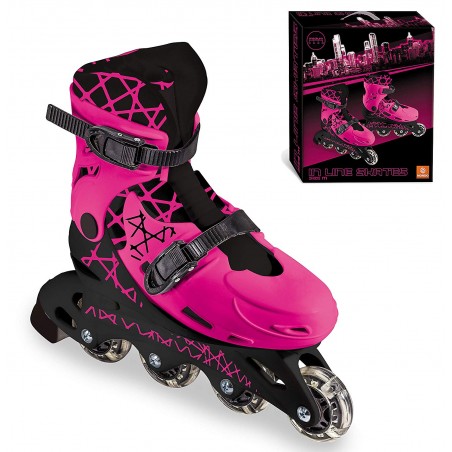 Pattini Rosa Nero Taglia 33-36 28514 Mondo