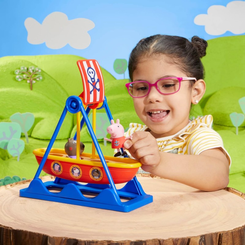 Hasbro F6296 Peppa Pig La giostra dei Pirati di Peppa con 2 Action Figure Hasbro F6296 Peppa Pig La giostra dei Pirati di Peppa con 2 Action Figure