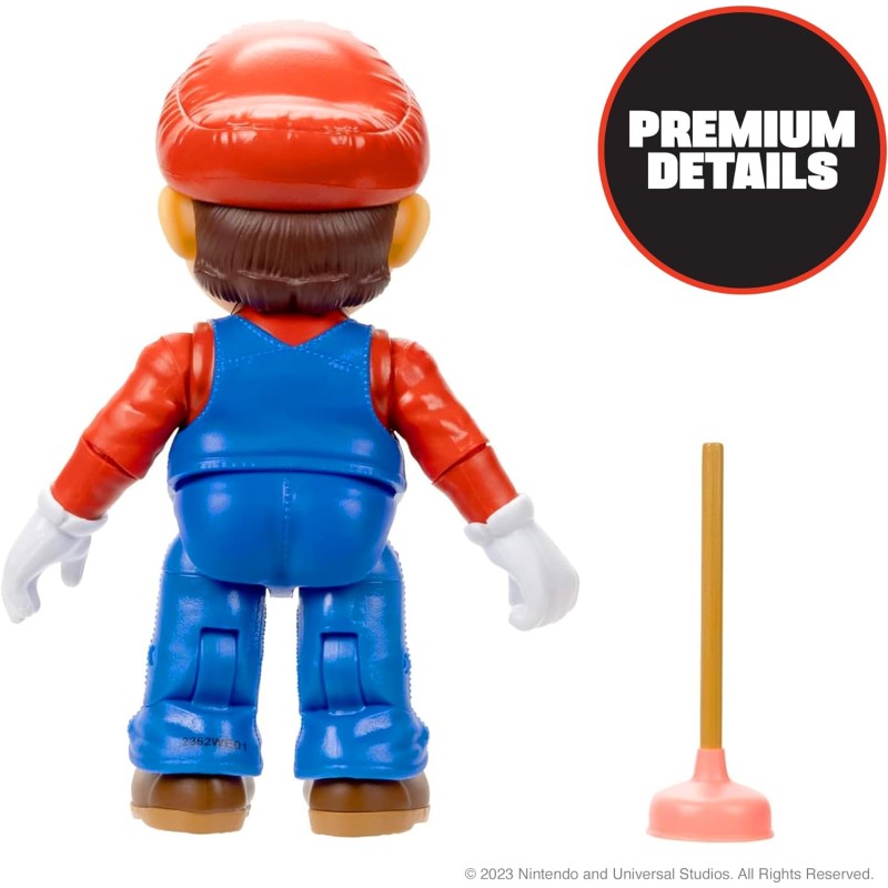 Jakks Pacific 417164 Super Mario Movie Nintendo Mario Action Figure da ...
