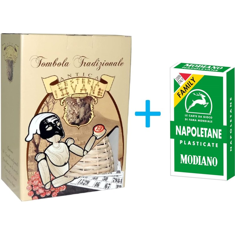 Tombola Napoletana TRADIZIONALE con numeri in legno Panariello in ...