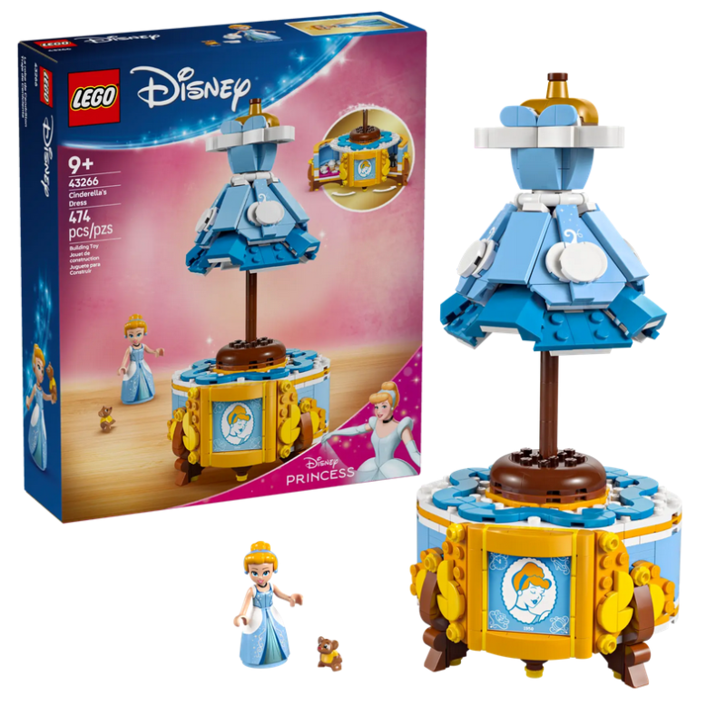 LEGO Disney Princess 43266 Abito di Cenerentola con Espositore ...