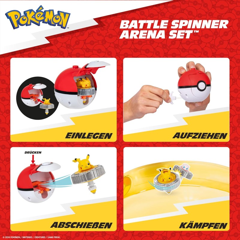 Jakks Pacific PKW4403 Pokémon Battle Spinner Arena - Set Due Battle ...