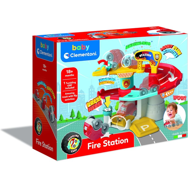 Clementoni 17559 Fire Station Pista con Macchinina Ribaltabile Stimola ...