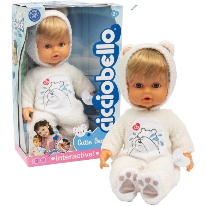 Cicciobello - Cutie Bear Bambola Interattiva Con Funzione Pianto E ...